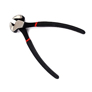 Guitar Fretwire and Bridge Pins Puller, 8-Inch End Cutting Plier for Fret Wire Work, Specially Hardened Stainless Steel Jaws, Cuts Wire and String Neatly, Luthier Repair Tool, Black