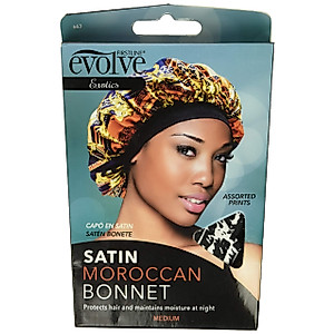 Evolve Exotics Satin Bonnet Moroccan, Assorted Prints