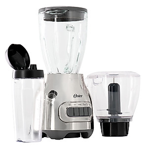 Oster 3-in-1 Kitchen System 700 Watt Blender with Blend-N-Go Cup in Chrome
