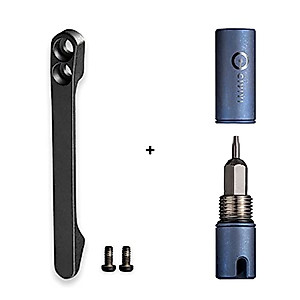 CIVIVI Titanium Pocket Clip Bundled with CIVIVI Key Bit Torx