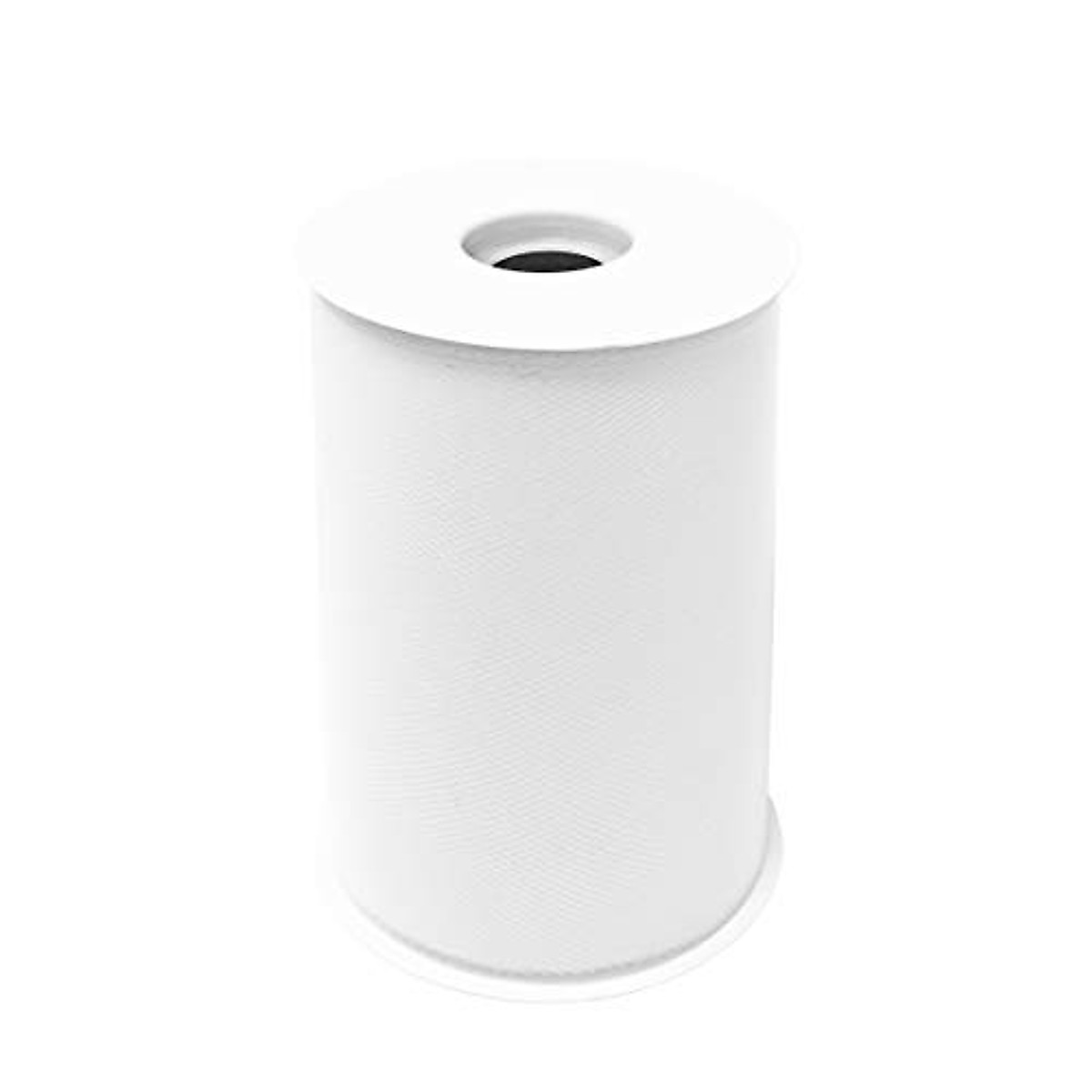 Craft And Party, Tulle Fabric Roll 6" by 100 Yards (300 ft) White Fabric Tulle Spool for DIY Tutu Bow, Wedding and Decoration. Value Pack. (White)