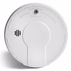 Kidde Smoke Detector, 9-Volt Battery Operated, Ionization Smoke Alarm, Battery Included & Smoke Detector, Hardwired Smoke Alarm with Battery Backup, Front-Load Battery Door, Test-Silence Button, White