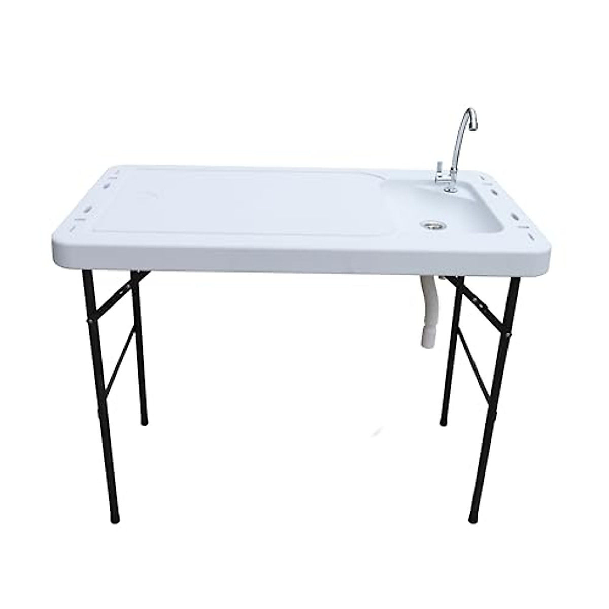 Old Cedar Outfitters Fish and Game Cleaning Table with Sink and Folding Legs