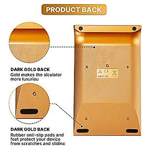 2 Pieces Office Home Calculator Slim Calculator Cute Calculator Solar Power Calculator Desk Calculator Tilted LCD Display for Business Office School Supplies, 10 Digits