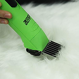 Shernbao Professional Animal Stainless Steel Clip Attachment Guide Comb Set for A5 style Detachable Blade Pet, Dog, Cat, and Horse Clippers (ONLY Snap on Size # 10/15/30,Not compatible with 5-in-1 blades）