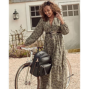 Skip Hop Diaper Bag Backpack: Greenwich Multi-Function Baby Travel Bag with Changing Pad and Stroller Straps, Vegan Leather, Black (Discontinued by Manufacturer)