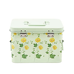 GLOCHYRA Seed Storage Box Garden Seed Packet Storage Organizer Seed Container Comes with 100 Plant Labels, 10 Seed envelopes, Marker Pen