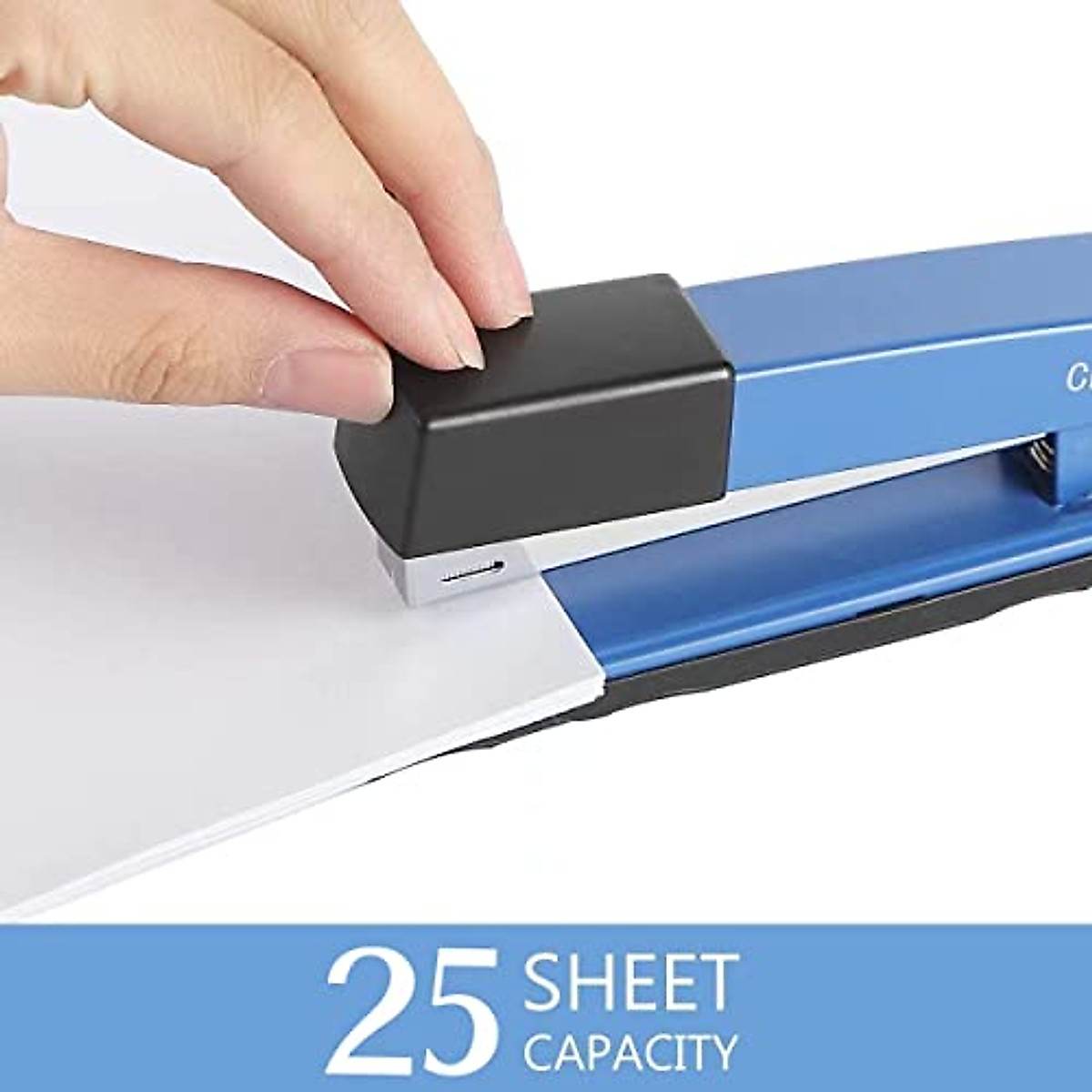 Craftinova Stapler， staplers for Desk ，Durable Metal Stapler ，25 Sheet Capacity，Includes 2000 Staples & Stapler Remover ，for Office or Home School Supplies for Teachers（Blue）5 Pack …