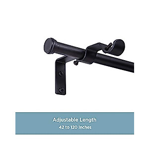 Kenney 5/8" Diameter Double Rod Conversion Kit, 42-120", Oil Rubbed Bronze