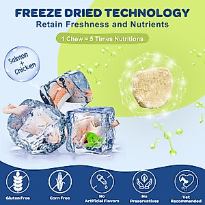 Omega 3 Fish Oil for Dogs, Probiotics for Dogs 180 Bites