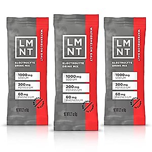 LMNT Keto Electrolyte Powder Packets | Paleo Hydration Powder | No Sugar, No Artificial Ingredients | Watermelon Salt | 30 Stick Packs