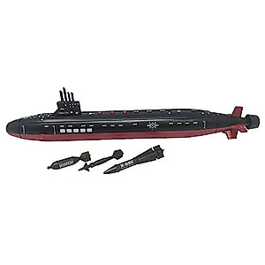 16.5 Inch Toy Black Submarine with Sound Effects and Torpedo