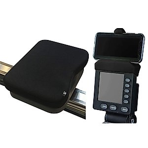 The Comfort Rowing Machine Combo: Rowing Machine Cushion and Phone Holder Compatible with PM5 Monitor from Concept 2