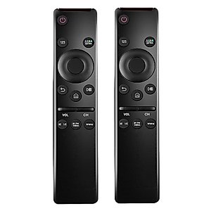 [Pack of 2] Universal Remote Control Compatible for All Samsung TV LED QLED UHD SUHD HDR LCD Frame Curved Solar HDTV 4K 8K 3D Smart TVs, with Buttons for Netflix, Prime Video, WWW