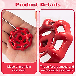 Pndeyo 2pcs Outdoor Faucet Handle, 6x6mm Round Wheel Hose Bib Handle, Rustproof Water Spigot Handle Outside Water Valve Faucet Handle Replacement Parts- Red