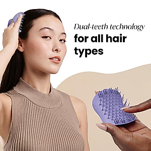 Tangle Teezer | The Scalp Exfoliator & Massager | Perfect for Hair Treatment & Scalp Detox | Lavender Lite Purple