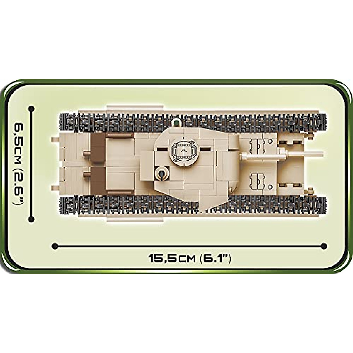 COBI Historical Collection A22 Churchill MK. II (CS) Tank, Beige