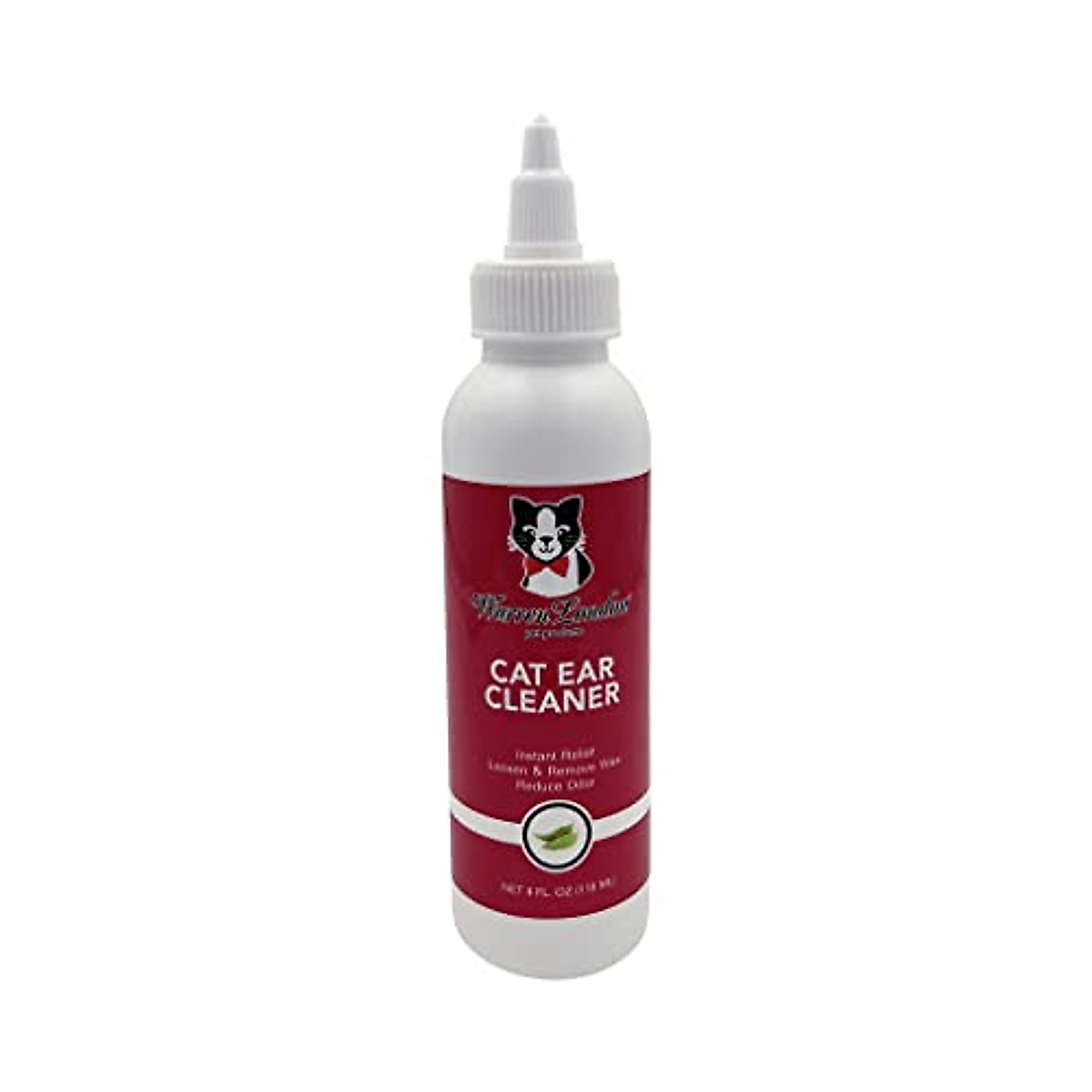 Warren London Cat Ear Cleaner | Ear Cleaning Solution for Cats and Kittens with Aloe Vera | Kitten Ear Cleaner & Ear Wash for Cats | Made in USA
