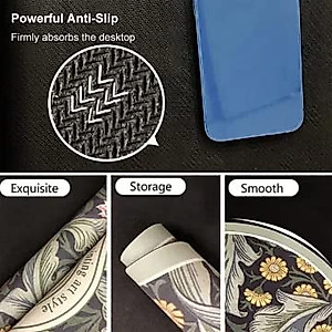 Fantasy Style Draining Mat,Mat Dishes Draining Mat, Silicone Floral Plates Dish Drying Mat,Kitchen Absorbent Dish Draining Mat (F)