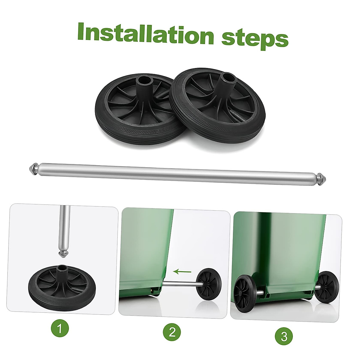 DOITOOL 1 Set Trash Can Spare Parts Practical Trash Can Pulley Trash Can Accessories Garbage Can Pulley Trash Can Wheels Garbage Can Accessories Garbage Can Wheels