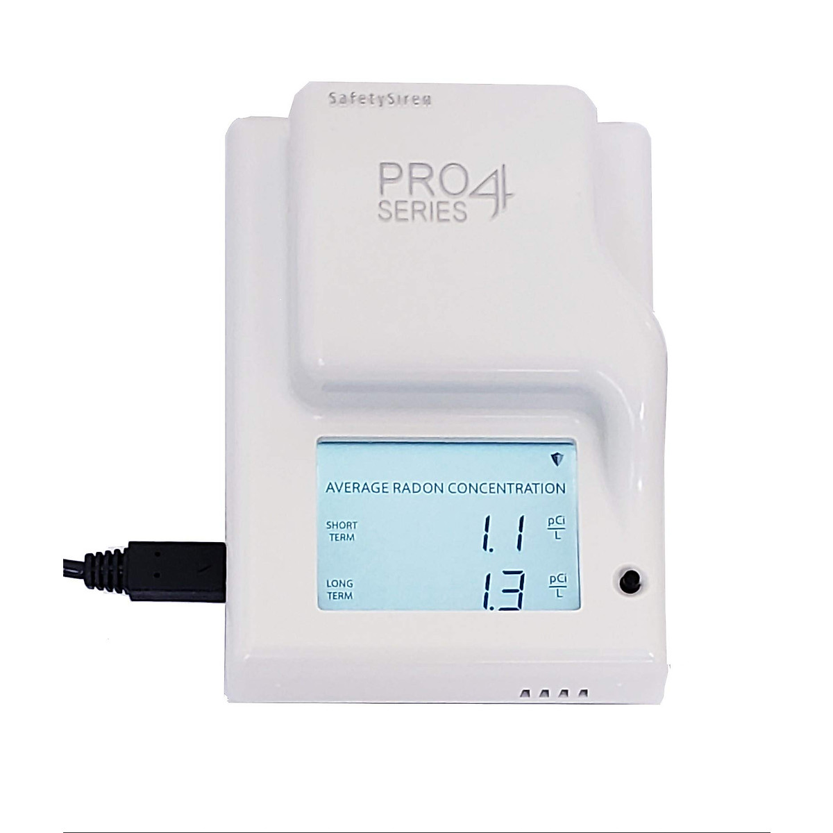 SafetySiren Pro4 Series (4th Gen) - Leader in Home Radon Detection Since 1993. Made in The USA - USA Version pCi/L