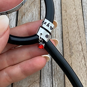 International Nurse day Gift, Aluminium Stethoscope ID Tag with Birthstone charm, Stethoscope Charm, Stethoscope Name Tag, Nurse Appreciation Gift, Nurse Graduation Gift, Pinning Ceremony Gift