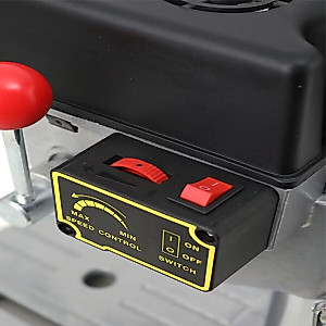 EWANYO 3-Speed Benchtop Drill Press, Electric Bench Wood Drilling Machine for DIY Creation, Small and Precise Work Like Jewelry Making Woodworking Metal Drilling Machine 110V