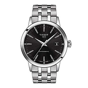 Tissot mens Classic Dream Stainless Steel Dress Watch Grey T1294071105100
