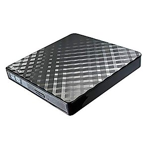 USB 3.0 External DVD CD Burner Portable Optical Drive for Dell Alienware 13 15 17 R3 R5 Aurora R7 Alpha R2 Area 51 17 M15 X51 Gaming Laptop Computer, Super Multi 8X DVD+-R 24X CD-R Writer Black Plaid