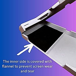 Hard Portable Travel Case Compatible Modification Extension Handle Handheld Game Console, Portable Game Player Storage Bag for RG35XX/RG353V/RG353VS/MIYOO Mini Plus (Box Only) (Purple, RG35XX)