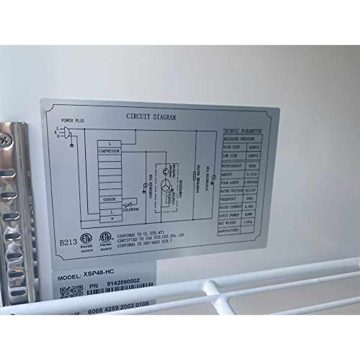Commercial Refrigerated Sandwich Prep Table 2-door 48" NSF Stainless Steel 115v Size 48" Width Temp 33F-41F XSP-48
