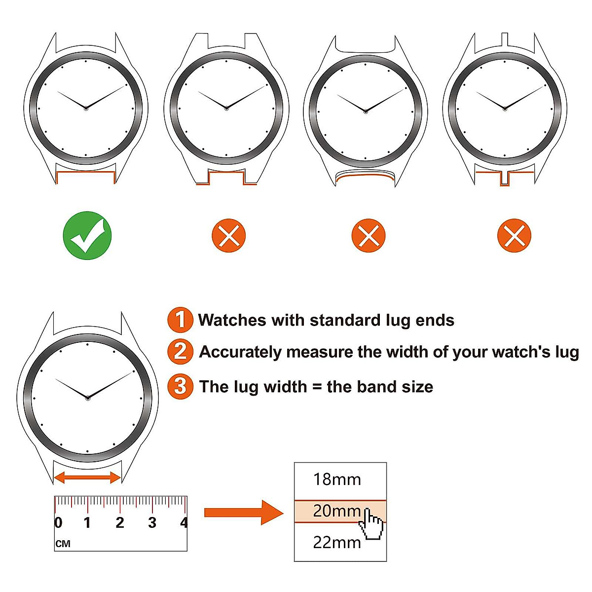 ANNEFIT Watch Band 18mm, Quick Release Textured Padded Leather Straps with Rose Gold Buckle for Men and Women (Brown)