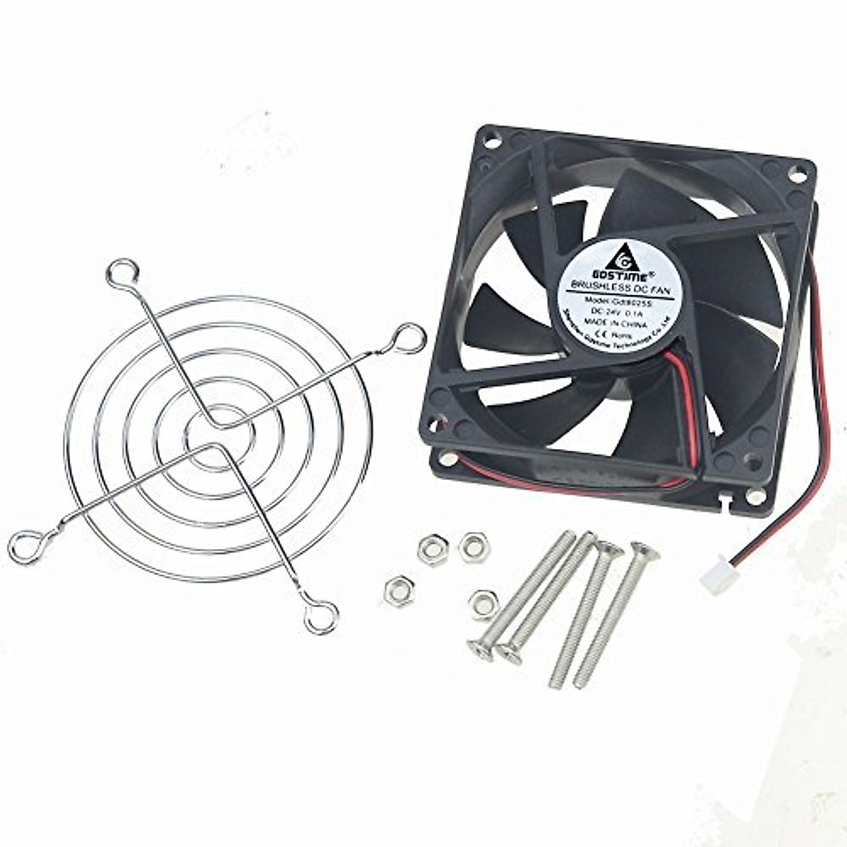 GDSTIME 80mm x 80mm x 25mm 24V Brushless DC Cooling Fan