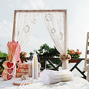 100 Set Folding Fans Wedding Fans Bamboo Hand Held Sandalwood Fans with Thank You Cards, Tassels and Gift Bags for Wedding Guests Party Favors Bridal Shower Dancing Church Home Decoration