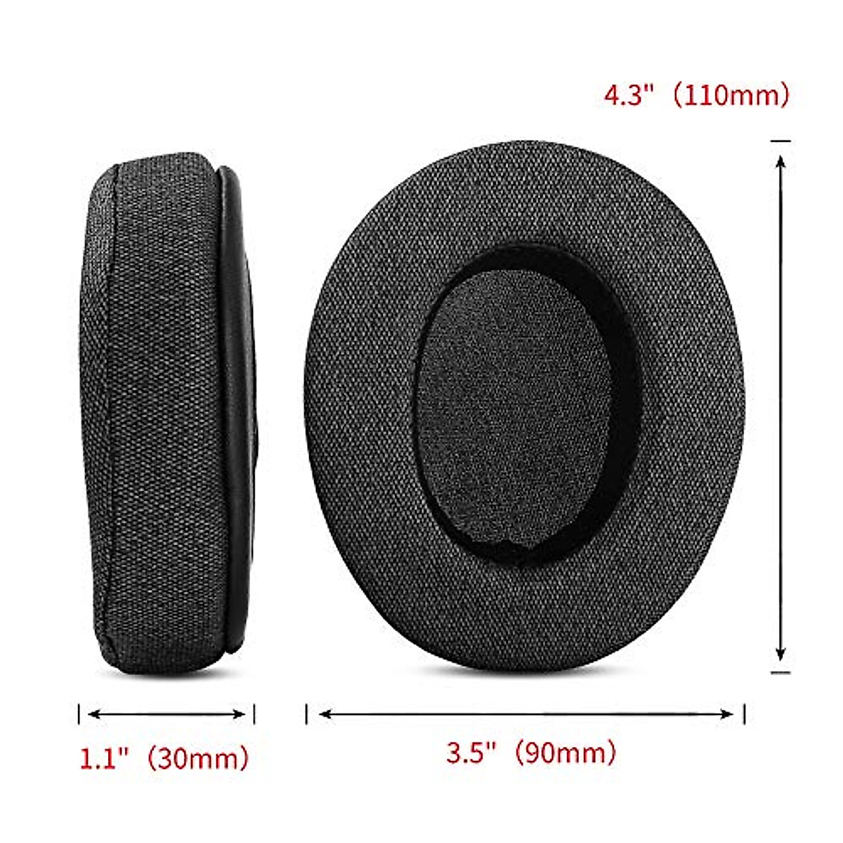 Replacement Ear Pads Cups Cushion Compatible with Corsair HS50 HS60 HS70 Pro Gaming Headset Headphones Earmuffs (Style 3)