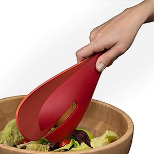 Trebonn Twins Salad Server Salad Cutlery Set consisting of Spoon and Fork. Use Separately for Mixing, use Together for Serving and Save Space in The Drawer