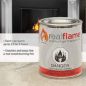 BOWERY HILL Traditional 12 Pack of 13 oz Isopropyl Alcohol Gel Fuel Cans for Indoor and Ourdoor Fireplaces