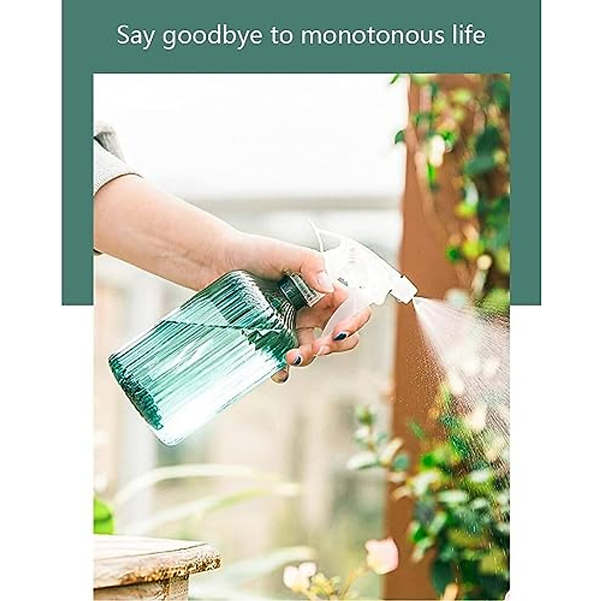 Plant Mister Vintage Plastic Watering Can Flower Pouring Sprayer Bottle Kettle Watering Can Gray