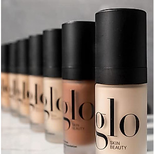 Glo Skin Beauty Luminous Liquid Foundation Mineral Makeup with SPF 18 (Naturelle) - Sheer to Medium Coverage - Smooth and Correct Imperfections