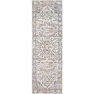 Loloi Dante DN-05 Ivory Transitional Area Rug 7'-10" x 10'-6" Ivory/Stone