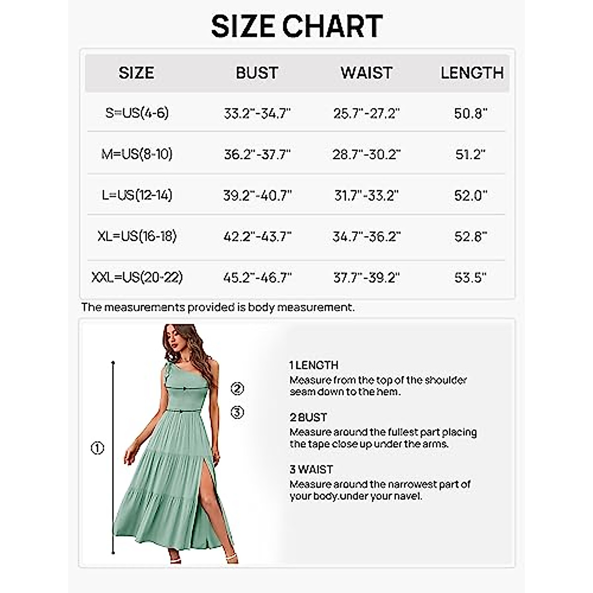 MEROKEETY Women's One Shoulder Sleeveless Shirred High Waist Swing A-Line Midi Maxi Dress,Dustyblue,S