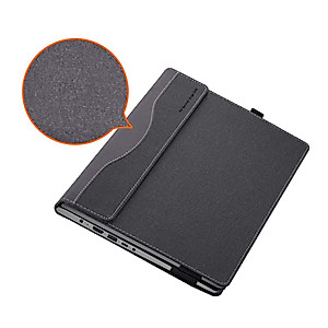 Shellman Protective Case Cover for 16 Inch Lenovo Yoga 7i/7 2 in 1 & Yoga 16s 2022 & Yoga Slim 7 Pro & ThinkPad E16 Gen 1 AMD & IdeaPad Slim 7 Pro,PU Leather Hard Shell Case Laptop Accessories,Red