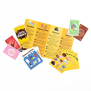 Professor Puzzle: Little Bakers - Ingredients & Recipe Card Game, Fun & Fast Paced, Set Collection, Ideal Starter Game, Kids Ages 4+, 2-5 Players