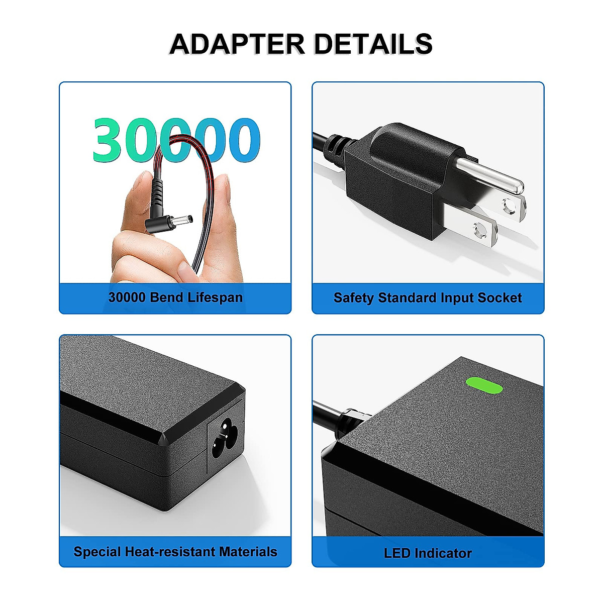 Replacment for JBL Xtreme 2 Charger Compatible with JBL Boombox, Xtreme, Extreme Portable Wireless Bluetooth Waterproof Speaker 8.8FT 19V Replacment for JBL Speaker Power Cord