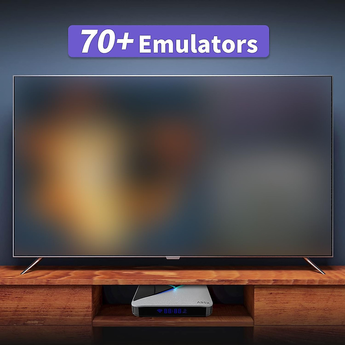 JMachen Retro Game Console Built in 45000+ Games, Plug and Play Video HDMI, Android 9.0 + EmuELEC 4.5 System, Emulator Compatible with 70+ Emulators, S905X3 Chip, 4K Output (JM6)