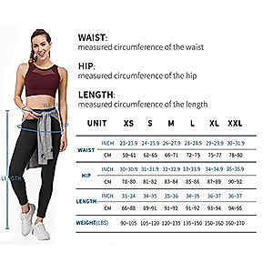 PHISOCKAT 2 Pack High Waist Yoga Pants with Pockets, Tummy Control Leggings, Workout 4 Way Stretch Yoga Leggings