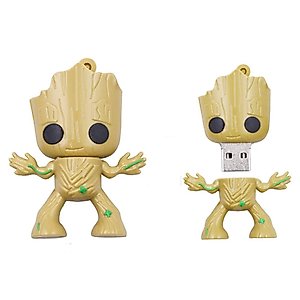2.0 Groot GOG Tree Hero 16GB USB External Hard Drive Flash Thumb Drive Storage Device Cute Novelty Memory Stick U Disk Cartoon