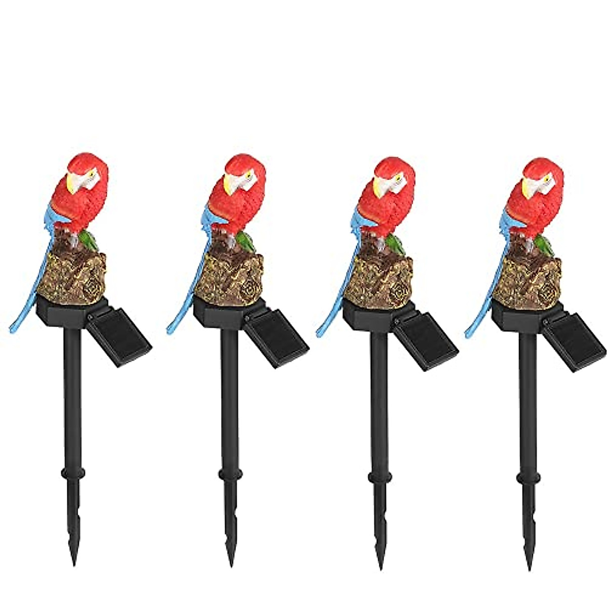 HUADA LED Solar Light Simulation Parrot Lamp Outdoor Waterproof Garden Lawn Stakes Light Fit for Home Courtyard Decoration