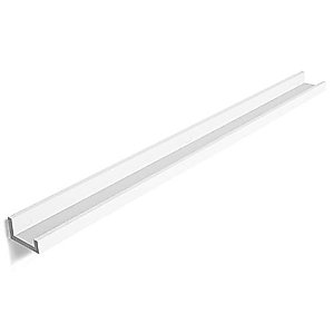 SONGMICS Floating Shelf, Wall Shelf Ledge 3.9 x 43.3 Inches with Front Edge, for Picture Frames, Books, Spice Jars, Living Room, Bathroom, Kitchen, Easy Assembly, White ULWS46WT
