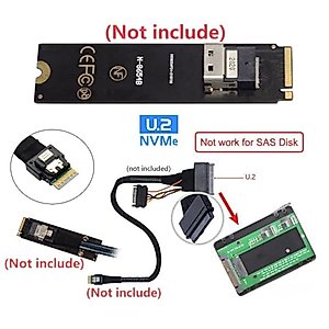 CHENYANG SFF-8639 NVME U.2 to NGFF M.2 M-Key PCIe SSD Case Enclosure for Mainboard PCI-E 4X SSD 750 p3600 p3700